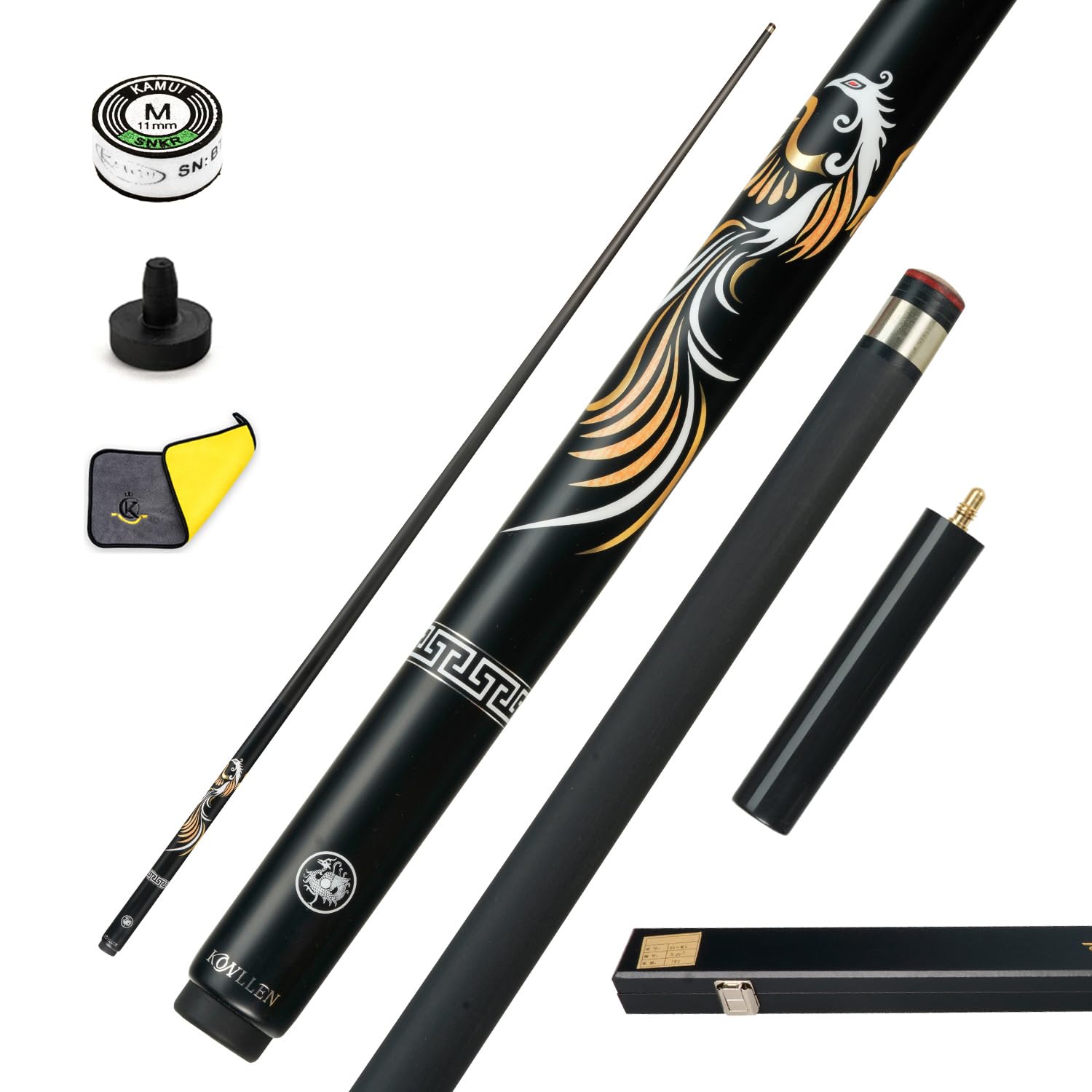 Mua KONLLEN One Piece Snooker Cue with Kamui Tip Low Deflection Real ...