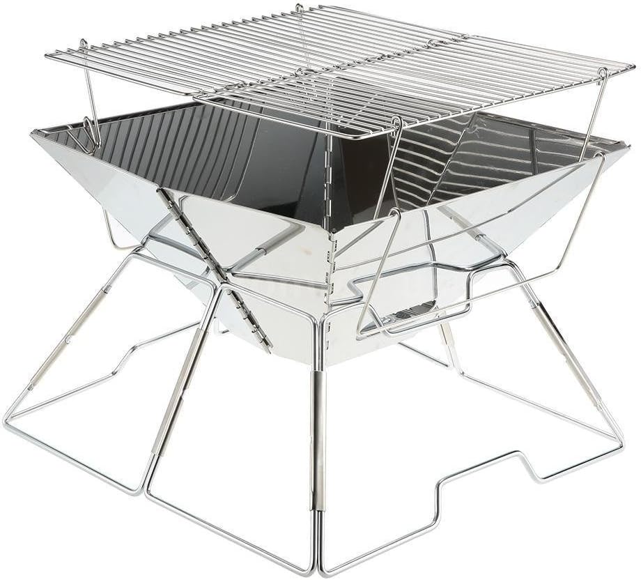 Amazon.com : Portable Stainless Steel Assembled Barbecue BBQ : Garden ...