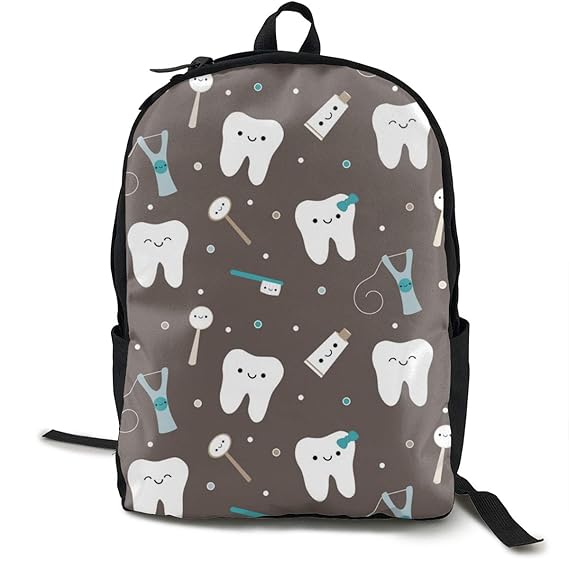 Happy Teeth U0026 Friends - Brown U0026 Teal Adult Premium Travel ...