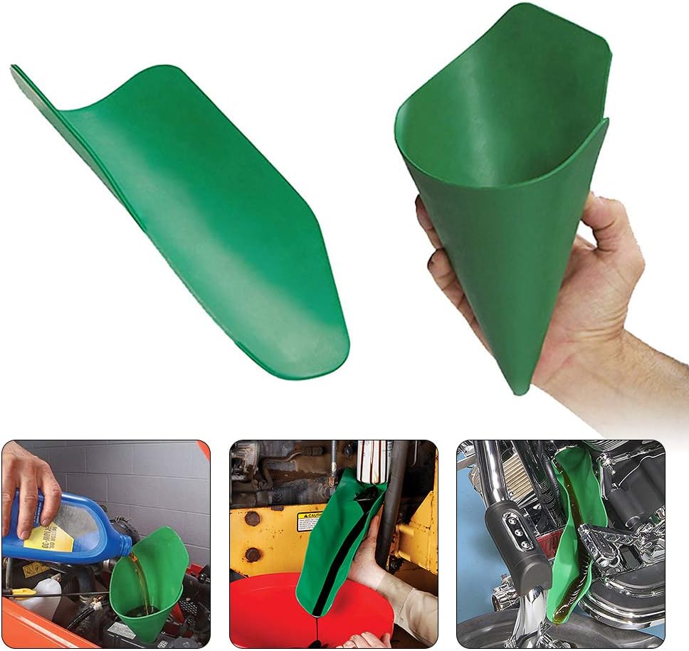 Flexible Oil Draining Tool Funnel Water Oil Guide Tool Resuable Folding ...