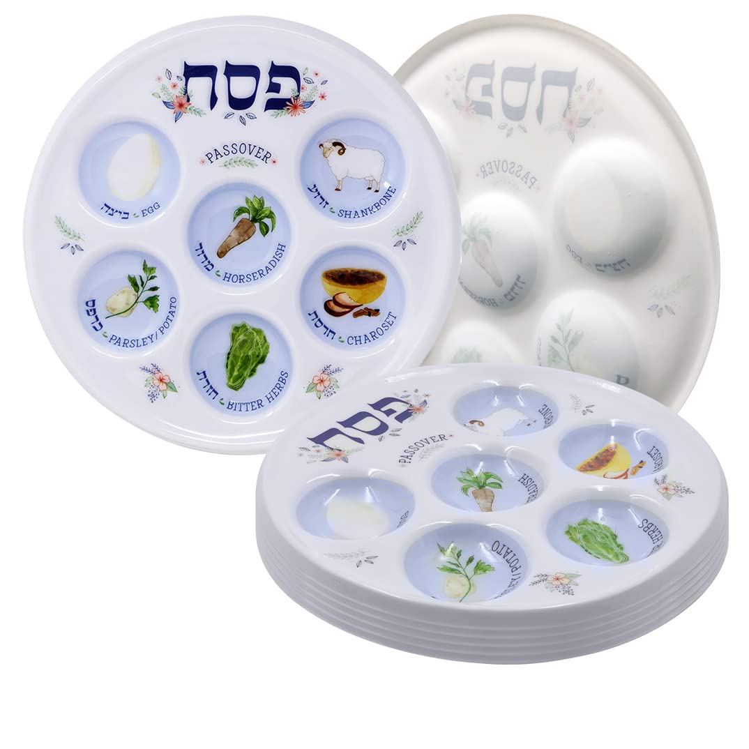 The Dreidel Company Passover Seder Plate Deluxe Quality Plastic 10 ...