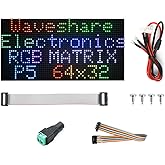 Amazon.com: Waveshare RGB Full-Color LED Matrix Panel 4mm Pitch 64×32 Pixels 2048 Individual RGB ...
