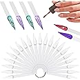 Amazon.com: Fansunta 300 Pieces Nail Swatch Sticks Stiletto, Nail ...