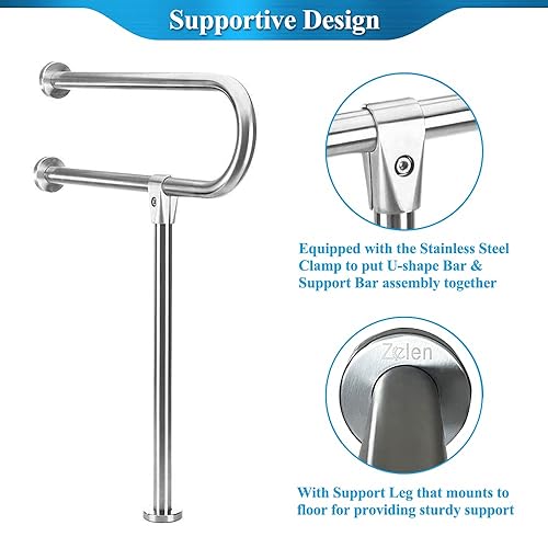 Handicap Floor Grab Bar Handicap Toilet Grab Bars Floor Mounted