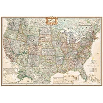 Amazon.com : National Geographic - United States Executive Map ...