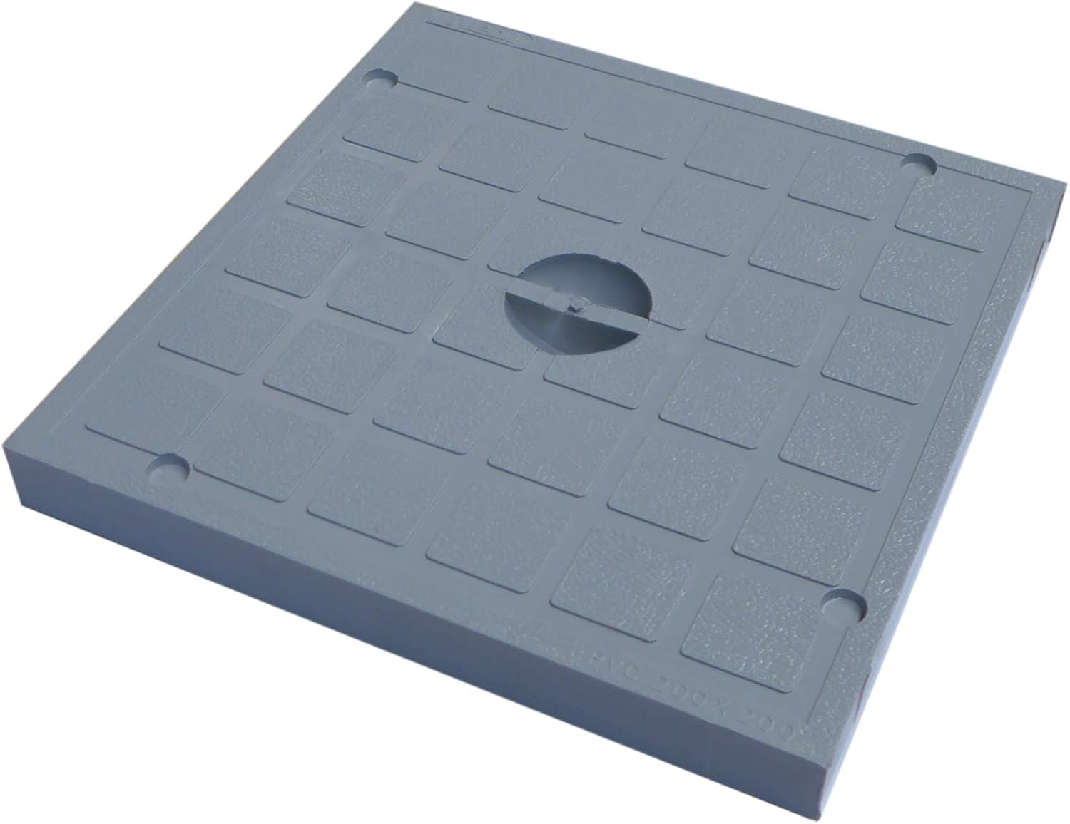 Schachtdeckel 200x200mm; begehbar, PVC, grau: Amazon.de: Baumarkt