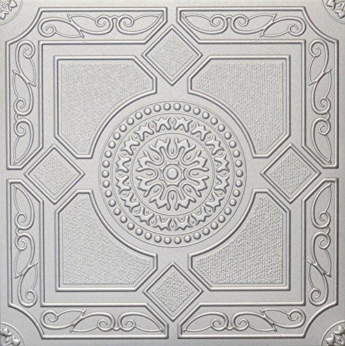 Amazon.com: R30S Silver 20x20 Amazing Styrofoam Tin Look Ceiling Tiles ...