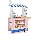 Amazon.com: Costzon Wooden Grocery Store Playset, Kids Pretend Role ...