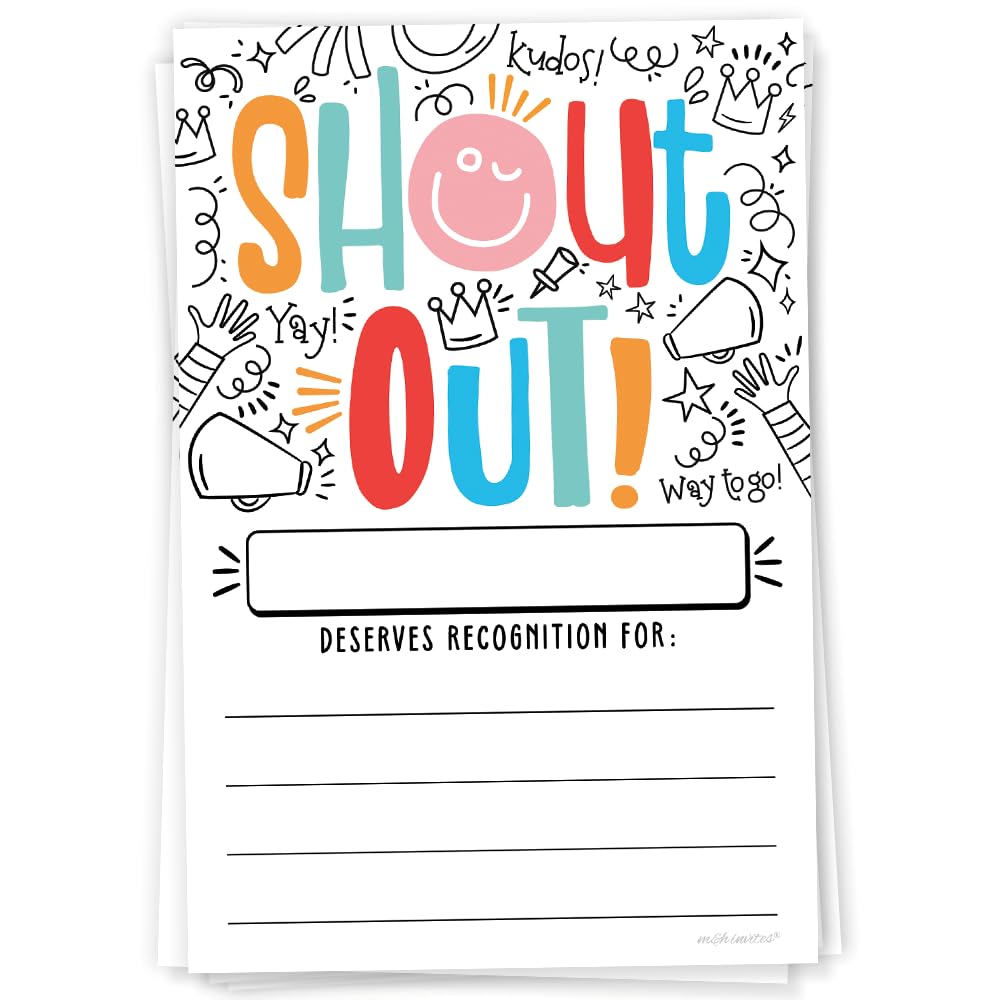 Mua m&h invites Doodle Shout Out Cards For Teachers, Students ...