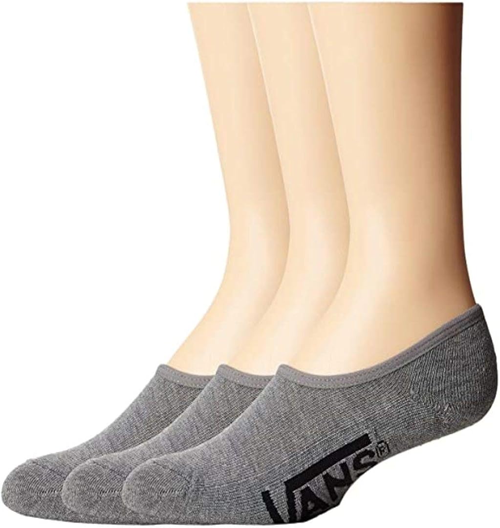 Amazon.com: Vans, Men's Classic Super No-Show Socks, 3 Pair Pack, Grey ...
