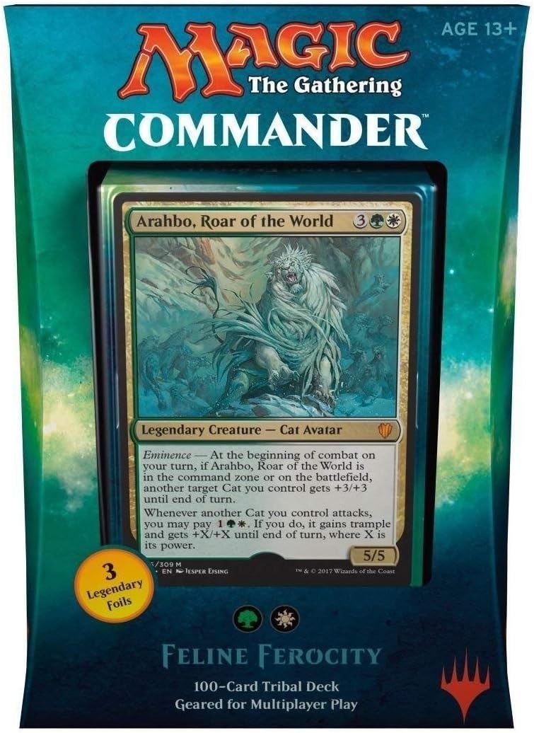 Magic The Gathering MTG Commander 2017 Deck - Feline Ferocity, Decks ...
