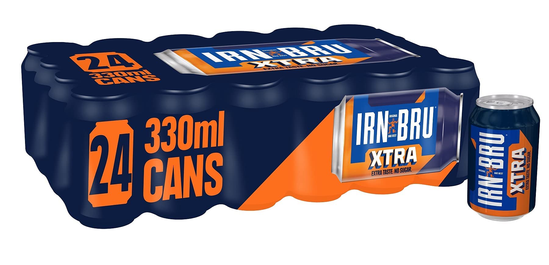 Mua IRN-BRU XTRA, 24 Pack Zero No Sugar & Low Calorie Fizzy Drinks Multipack Cans with XTRA ...