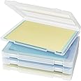 Amazon.com: Denkee 4 Pack A4 File Portable Project Case, Plastic ...
