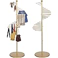 Amazon.com: ZZYYZZ Scarf Display Stand, 67" 30 Rods Spiral Scarf Holder ...
