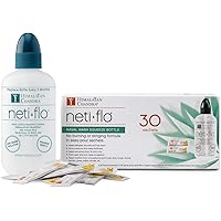 Amazon.com: Himalayan Neti Flo Nasal Wash Bottle with 30 Sachets, 10 ...