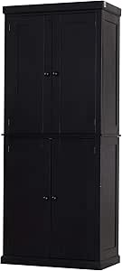 Amazon.com: HOMCOM Traditional Farmhouse Freestanding Cupboard Kitchen ...