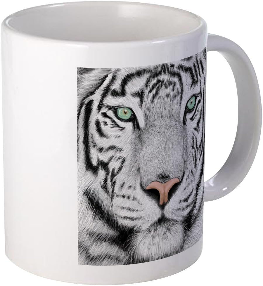 Amazon.com: CafePress White Tiger Mug Unique Coffee Mug, Coffee Cup ...