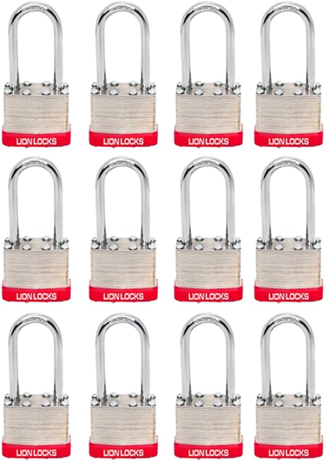 Lion Locks 5PLS Keyed-Alike Padlock, 1-9/16-inch Wide 2-inch Shackle ...