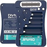 Battery Tester, Dlyfull LCD Display Universal Battery Checker for AA ...