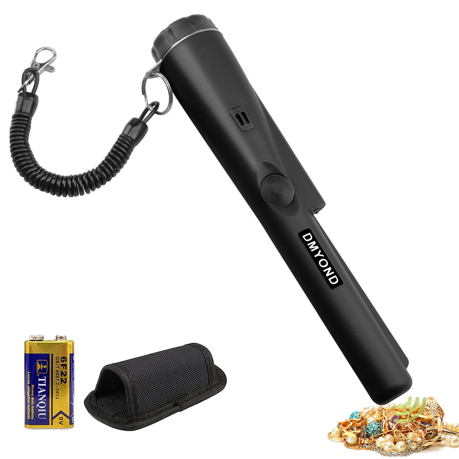 Dmyond Metal Detector Pinpointer, Professional Waterproof Handheld Pin ...