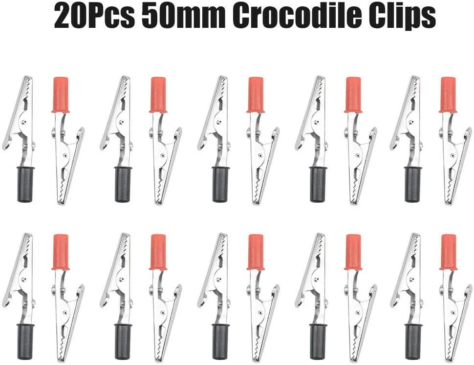 Crocodile Clips SENRISE Mini Alligator Clips Insulated Plastic Handle ...