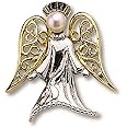 Amazon.com: Guardian Angel Silver With Gold Wings Lapel Pin On Header ...