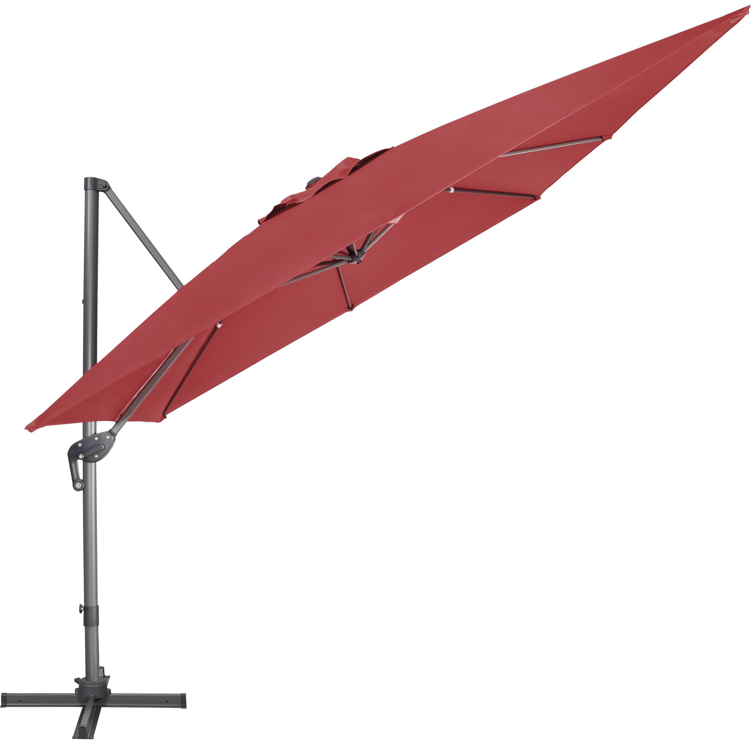 Sunnyglade 10x10Ft Cantilever Patio Umbrella Square 360° Rotation ...
