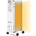 Amazon.com: COSTWAY Oil Filled Radiator Heater, 1500W Portable Oil ...