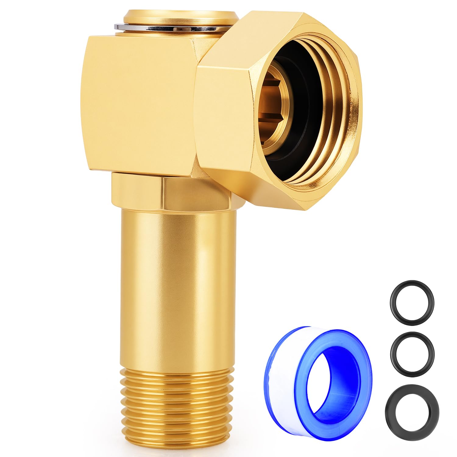 UNWAVER Garden Hose Reel Parts Swivel Elbow Connector Garden Hose Swivel Reel Replacement ...