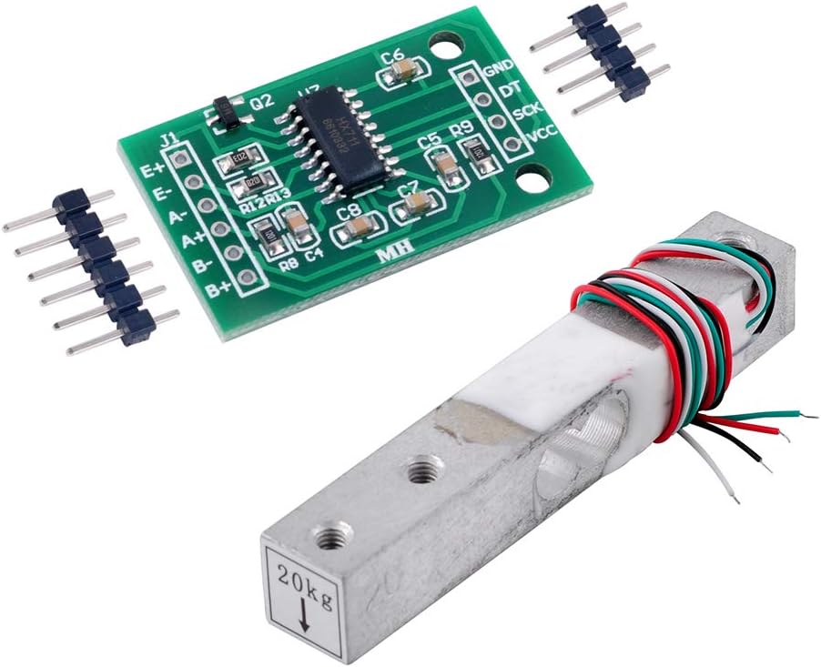 DIYmalls Load Cell 2kg Weight Sensor Electronic Kitchen Scale + HX711 ...
