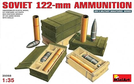 1/35 Soviet 122mm artillery shells and ammunition box set (japan import ...