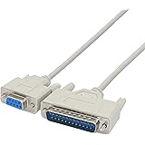 Amazon.com: Kentek 3 Feet FT DB9 Female to DB25 Male Serial RS-232 Cable Adapter Cord at Modem ...