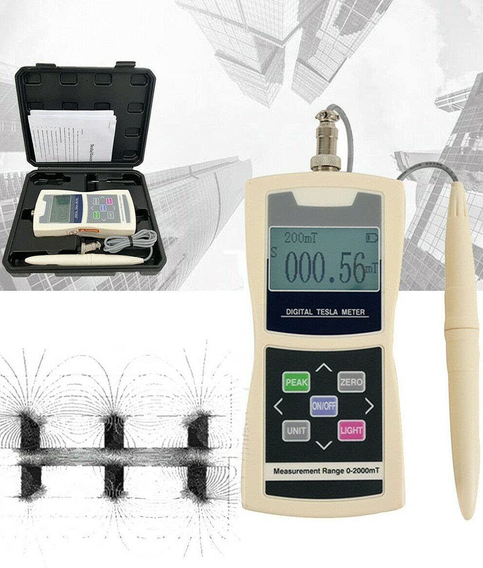Tesla Meter Gauss Meter Digital Gaussmeter With Measurements Range 0 To ...