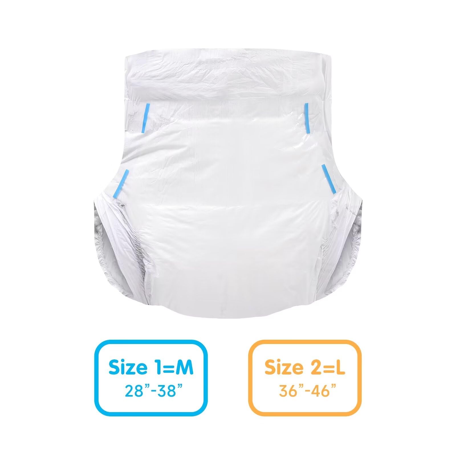 Mua Diaper Adult Incontinence Underwear High Absorbency Plain White ...