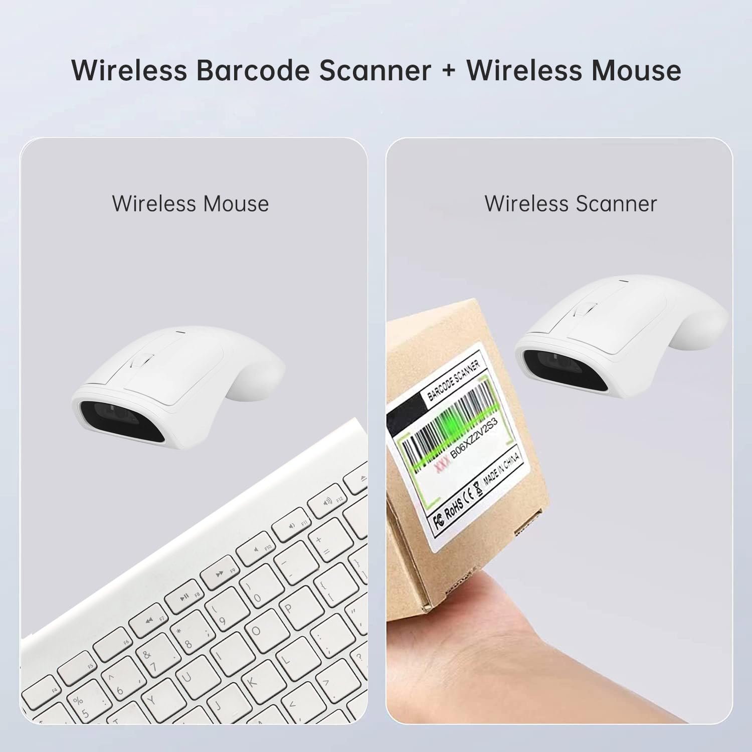 Mua THARO New Wireless Mouse Barcode Scanner, 2-in-1 Design 2D Handheld ...