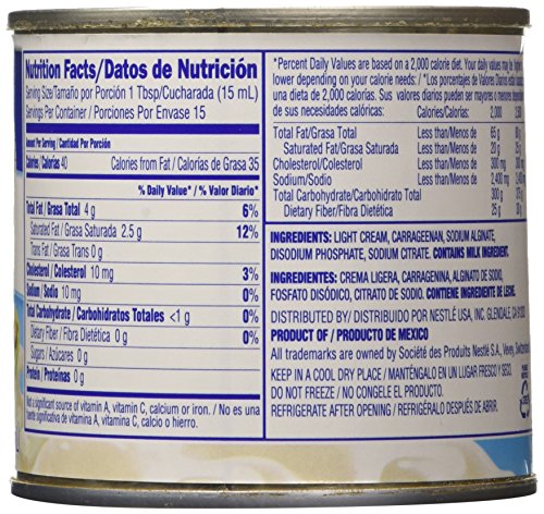 NESTLE Media Crema, 7.6 FZ Food, Beverages Tobacco Food Items Dairy ...