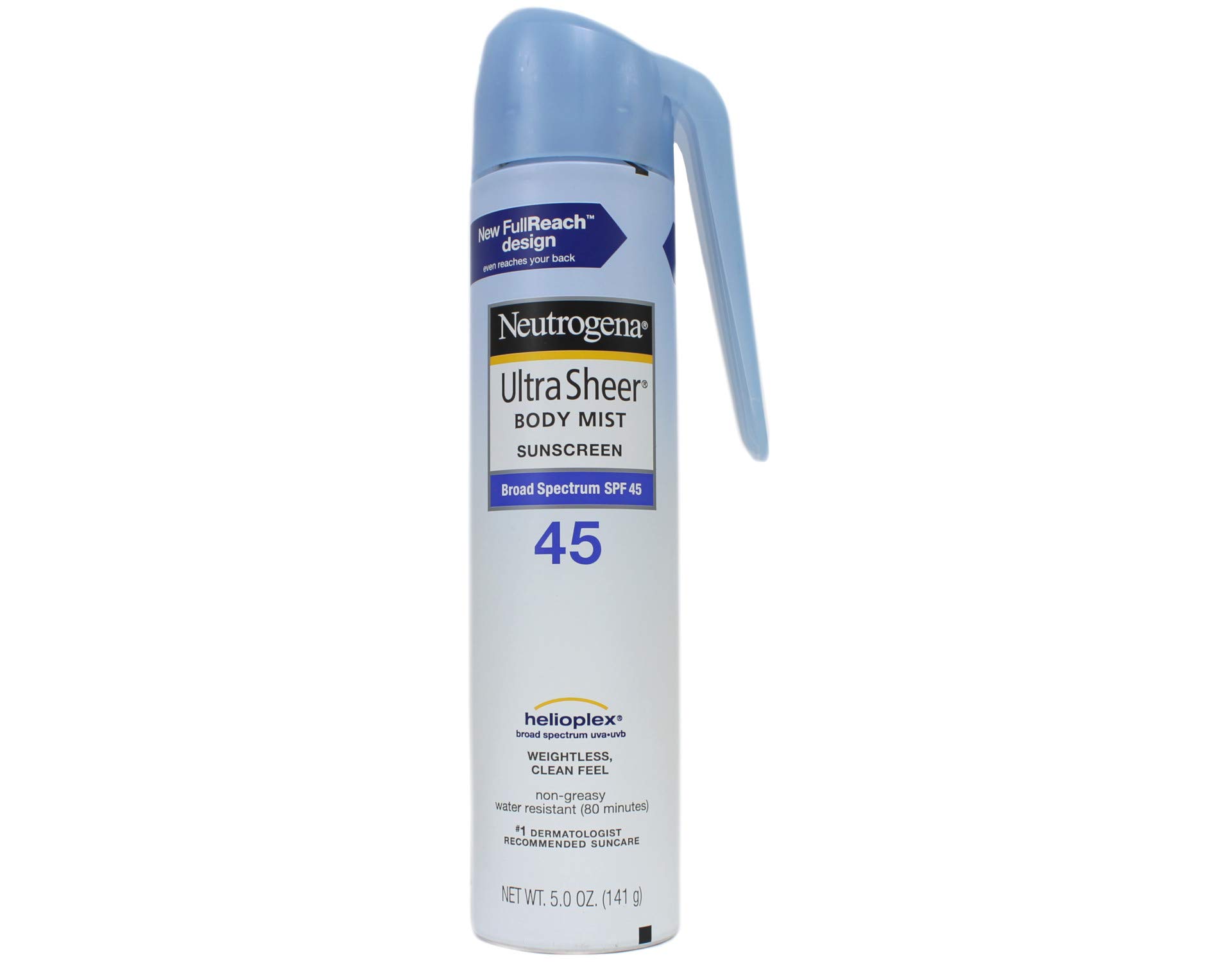 Neutrogena Ultra Sheer Spf#45 Body Mist Full Reach Spray 5 Ounce (148ml ...