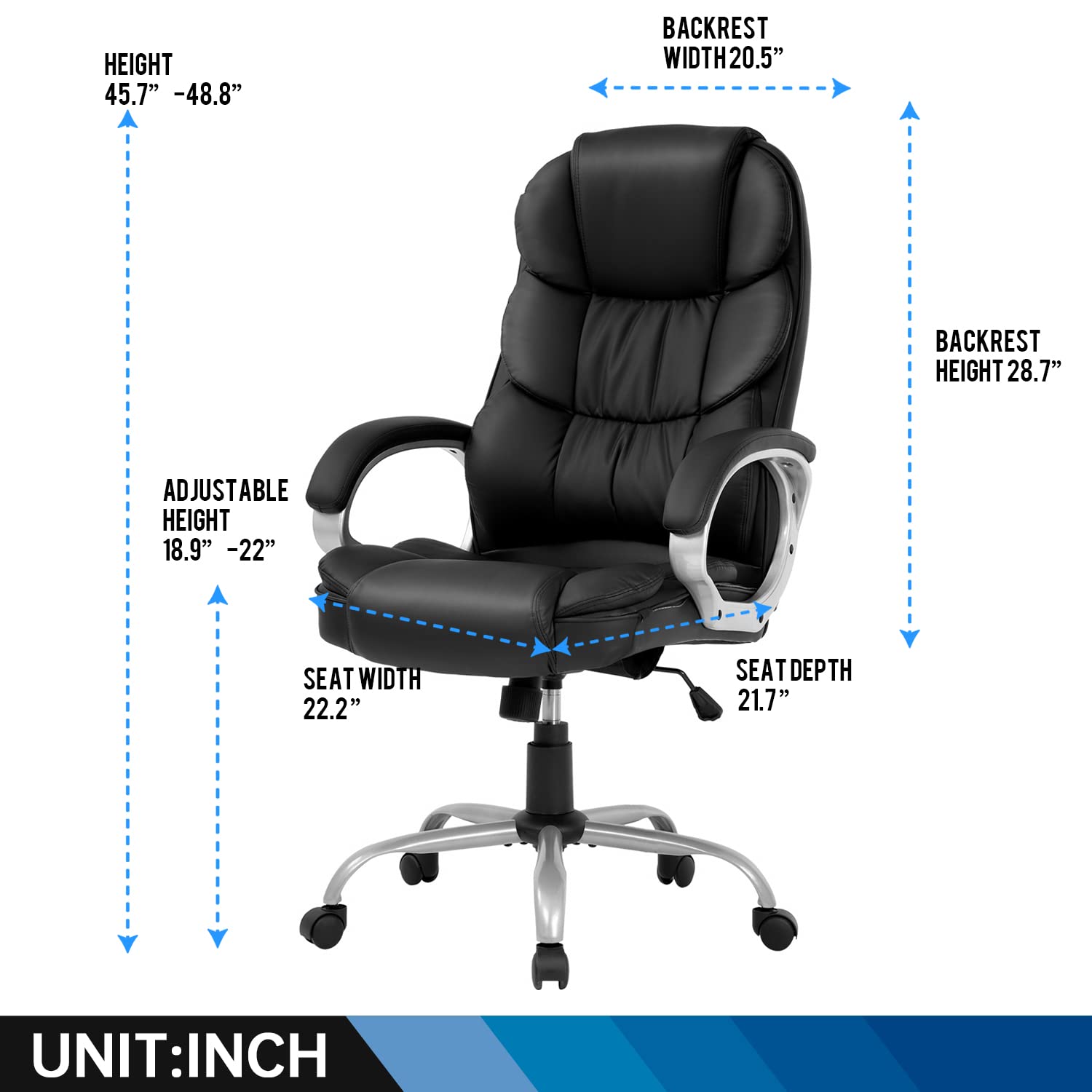 Mua FDW Office Chair Computer High Back Adjustable Ergonomic Desk Chair ...