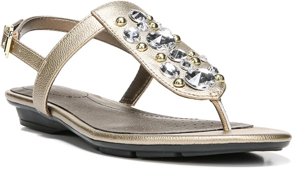 Buy LifeStride Women's Envy Sandal, Light Gold Synthetic, US 9.5 M at ...