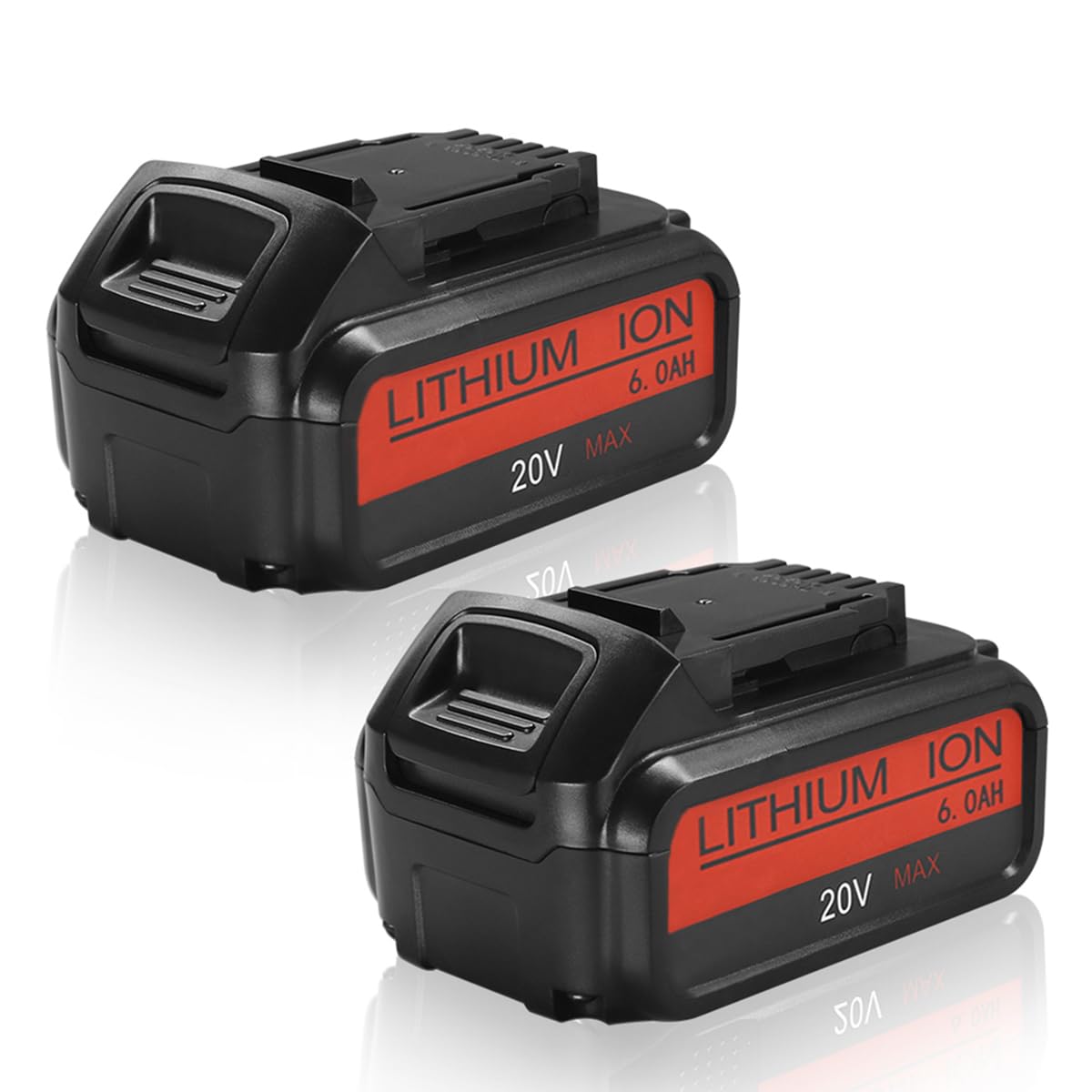 Mua 2 Pack 6.0Ah Battery Replacement for Dewalt 20 Volt MAX Lithium Ion ...
