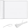 Amazon.com: LOVE STORY 3’ x10’ White Waterproof Balcony Privacy Screen ...