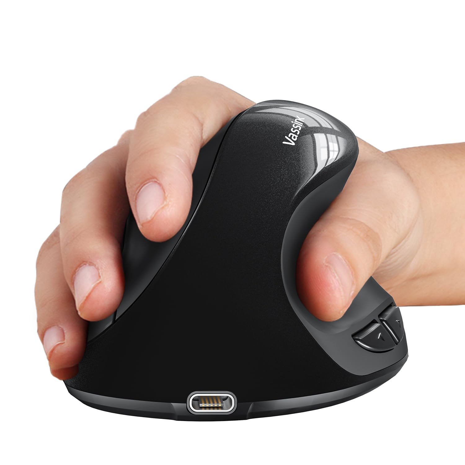 Vassink Ergonomic Mouse Wireless Mouse Type C Rechargeable Vertical ...