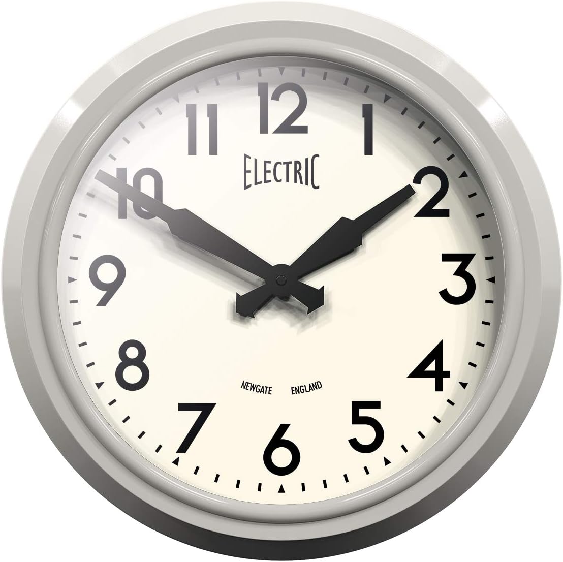 NEWGATE® Vintage Metal Quality Wall Clock, The Electric, in a Gloss ...