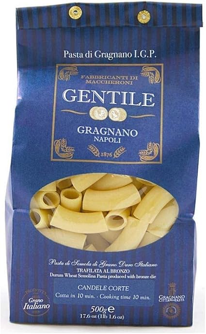 Pastificio Gentile - Pasta di Gragnano Candele Corte 500g: Amazon.it ...