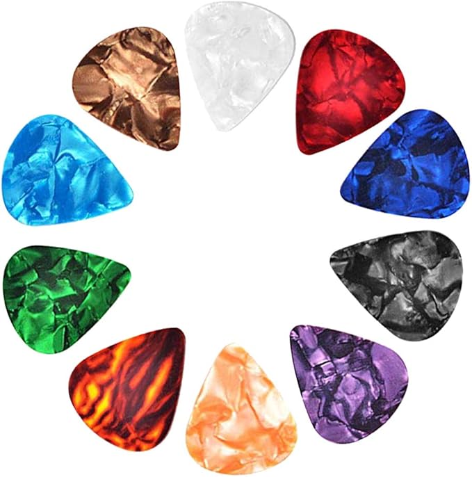 P Prettyia Guitar Plektren, Celluloid Plektrum Plektron Picks mit ...
