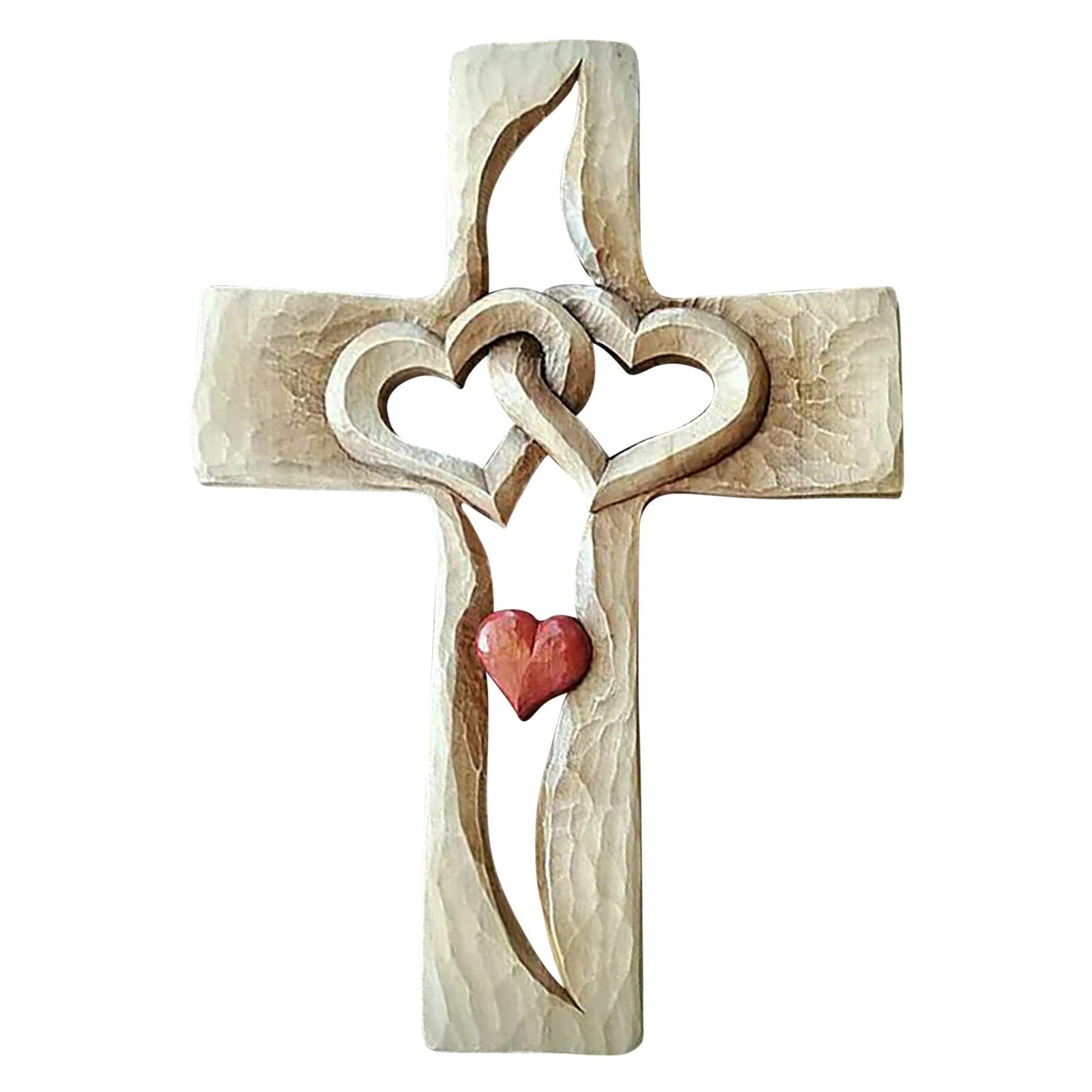 Cross for Wall, Carved Wooden Cross Handmade Wooden Cross Intertwined ...