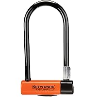 Kryptonite Evolution Series 4 Standard Bicycle U-Lock with Transit FlexFrame Bracket, 4-Inch x 9 ...