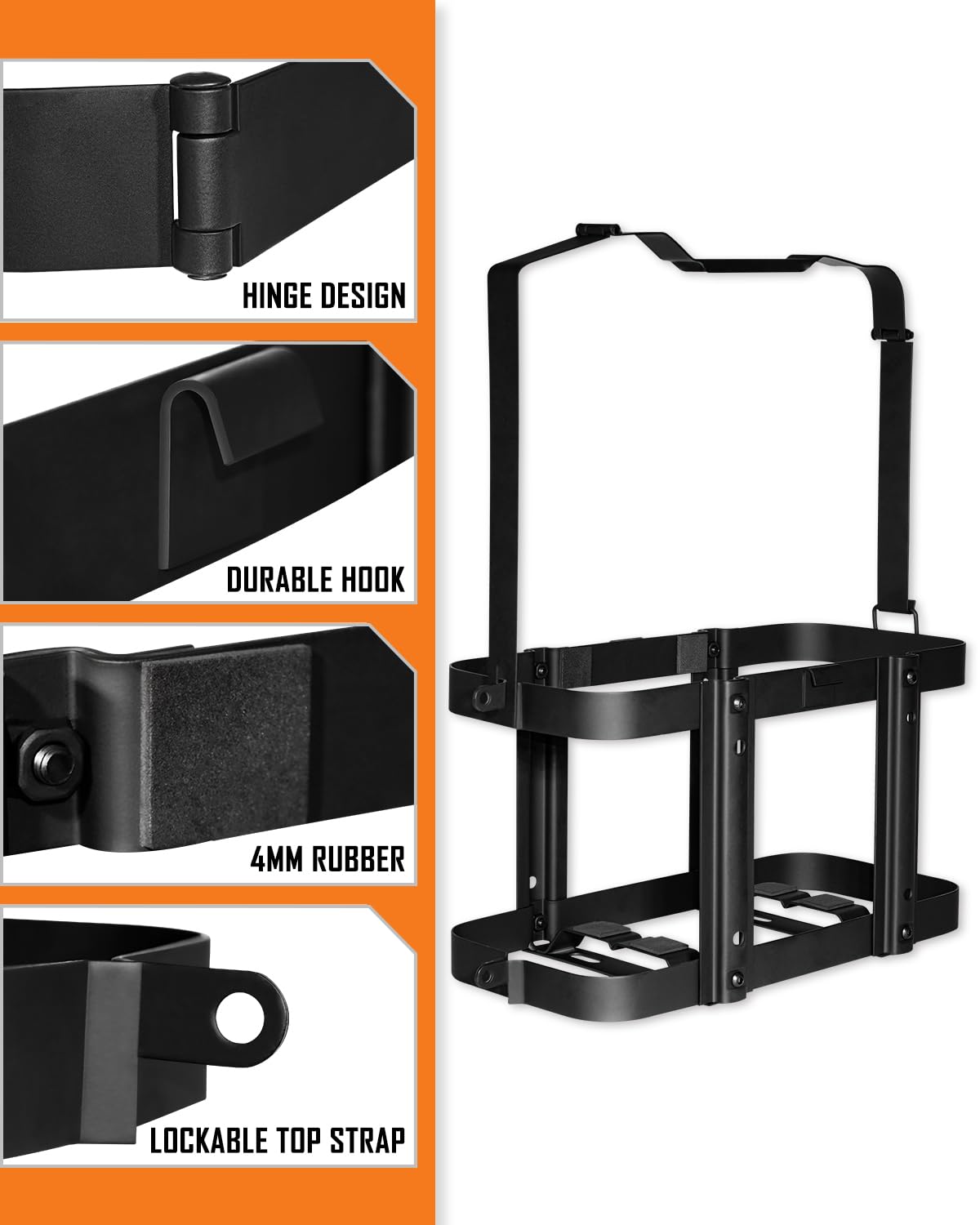 Mua SPARKWHIZ Jerry Gas Can Holder, 5 Gallon / 20 Liter Steel Jerry Can ...