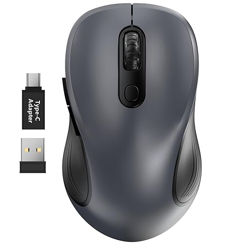 Trueque Wireless Mouse for Laptop, 2.4GHz Ergonomic Computer Mouse with ...