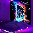 Amazon.com: Algasan Blacklight Space Astronaut Tapestry Black Light ...